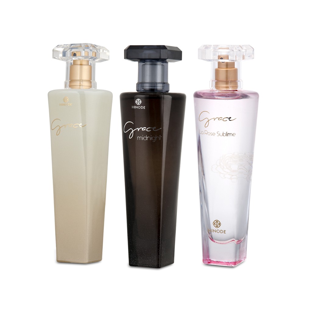 Kit 3 Grace Hinode + Grace Midnight + Grace La Rose Sublime - Originais Lacrados | Shopee Brasil