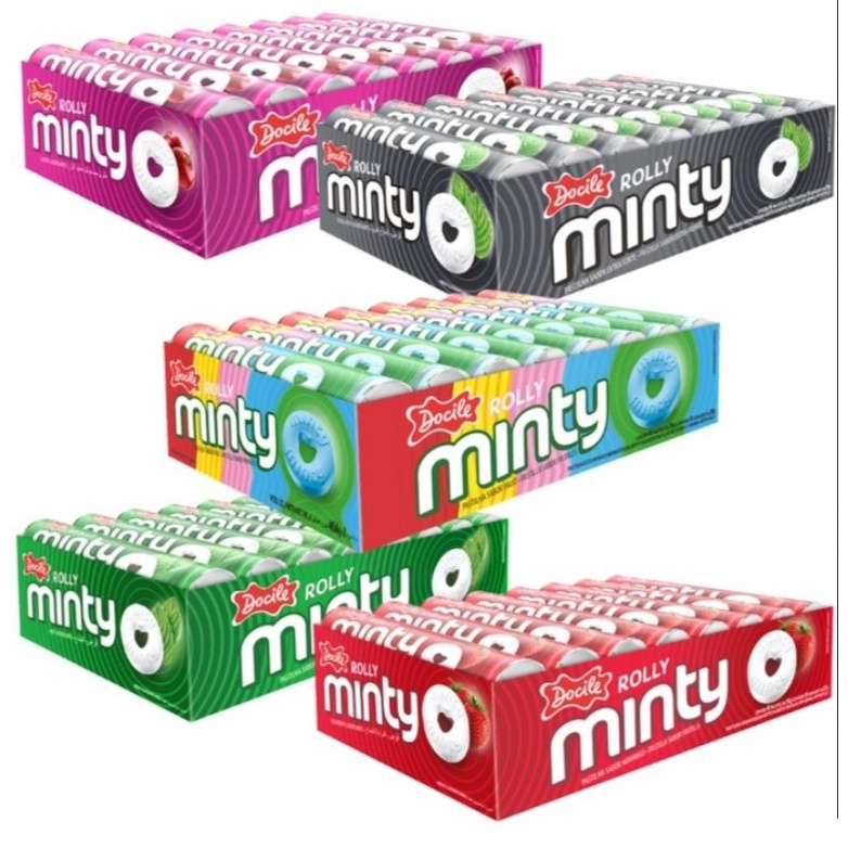 Pastilha Mentolada Rolly Minty Diversos Sabores 16unX29g - Docile ...