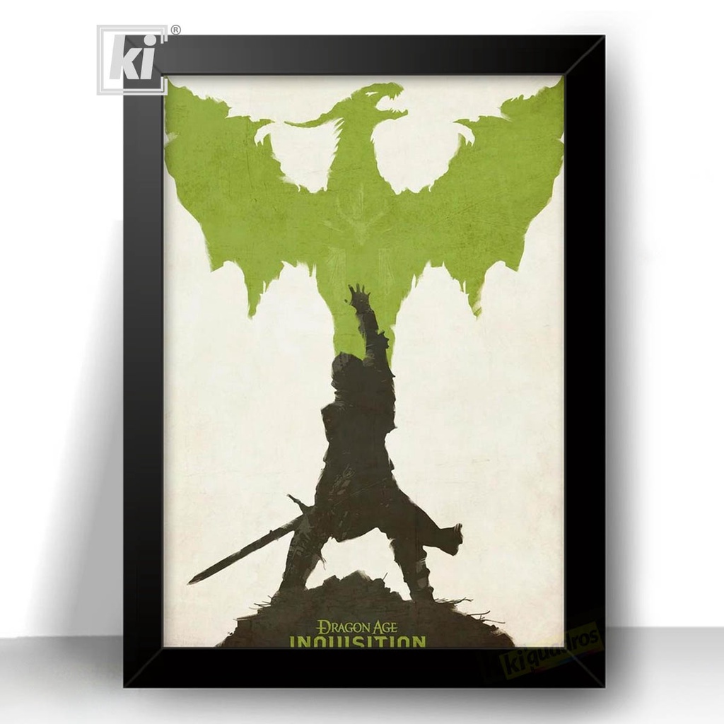 Quadro Poster Dragon Age Inquisition com moldura 44cm | Shopee Brasil