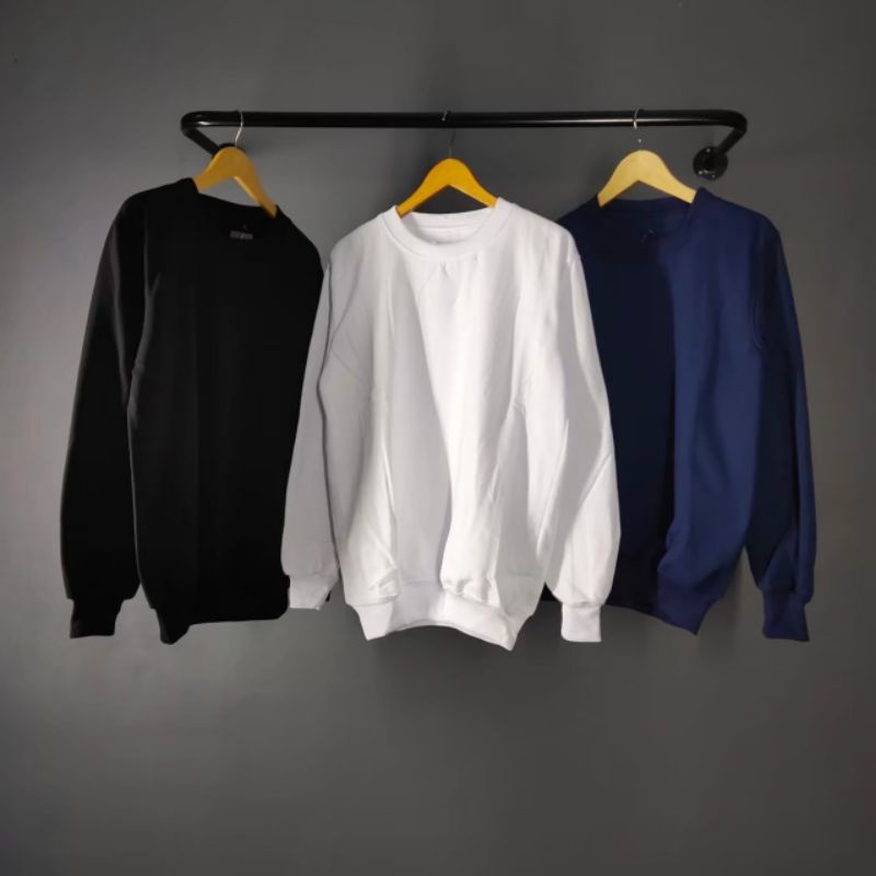 Moletom Liso Manga Comprida Gola Redonda Masculino | Shopee Brasil