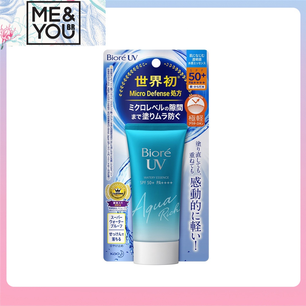 Biore Protetor Solar UV Aqua Rich Watery Essence Sunscreen- SPF50+ PA ...