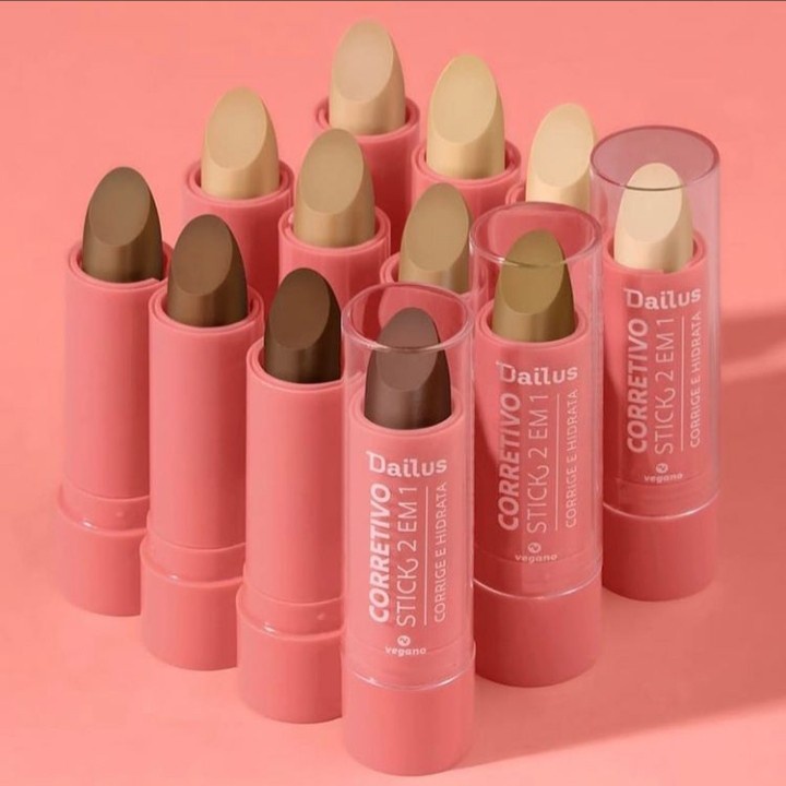 Corretivo Facial Bastão Stick 2 em 1 Vegano Dailus | Shopee Brasil
