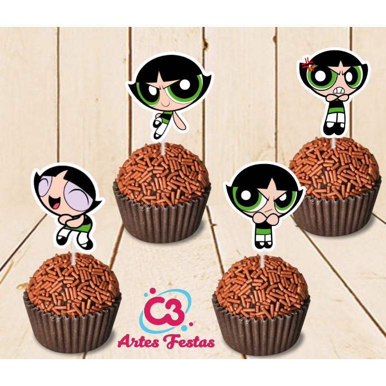 As Meninas Super Poderosas Docinho 50 Tags Topper Docinhos Doces ...