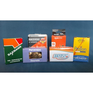 Percevejo Tachinha Latonado Dourado 100 unidades Jocar Onda | Shopee Brasil