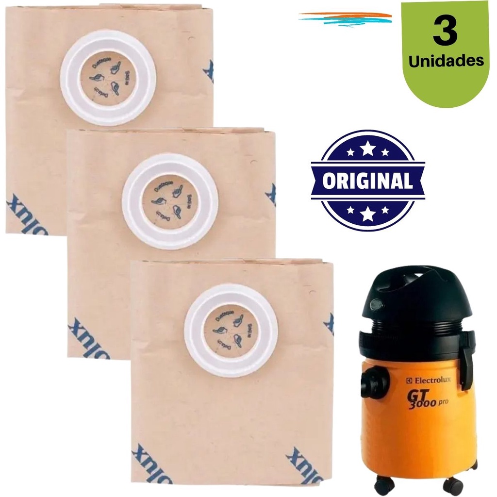 Saco de Aspirador p/ Electrolux GT30N, GT300 GTCAR Original | Shopee Brasil