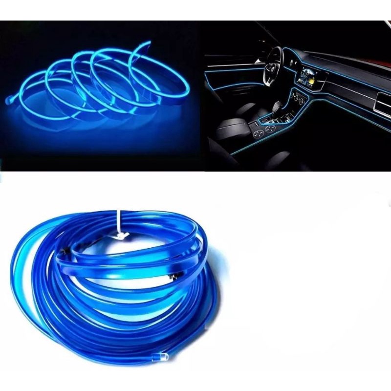 Fita Led interior carro 5 metros | Shopee Brasil