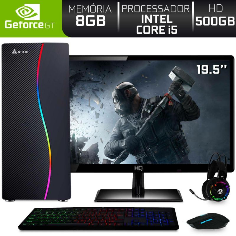 Pc Gamer Intel Core I5 8GB Hd 500GB | Shopee Brasil