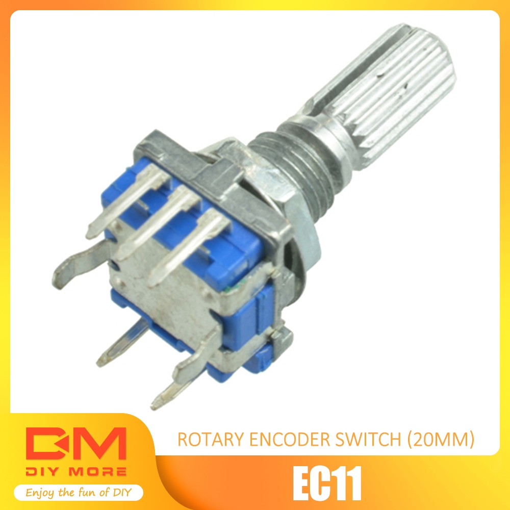 Diymore | Rotary Encoder Com Interruptor Ec11 Potenciômetro Digital De Áudio 20mm Handle - Faz a ...