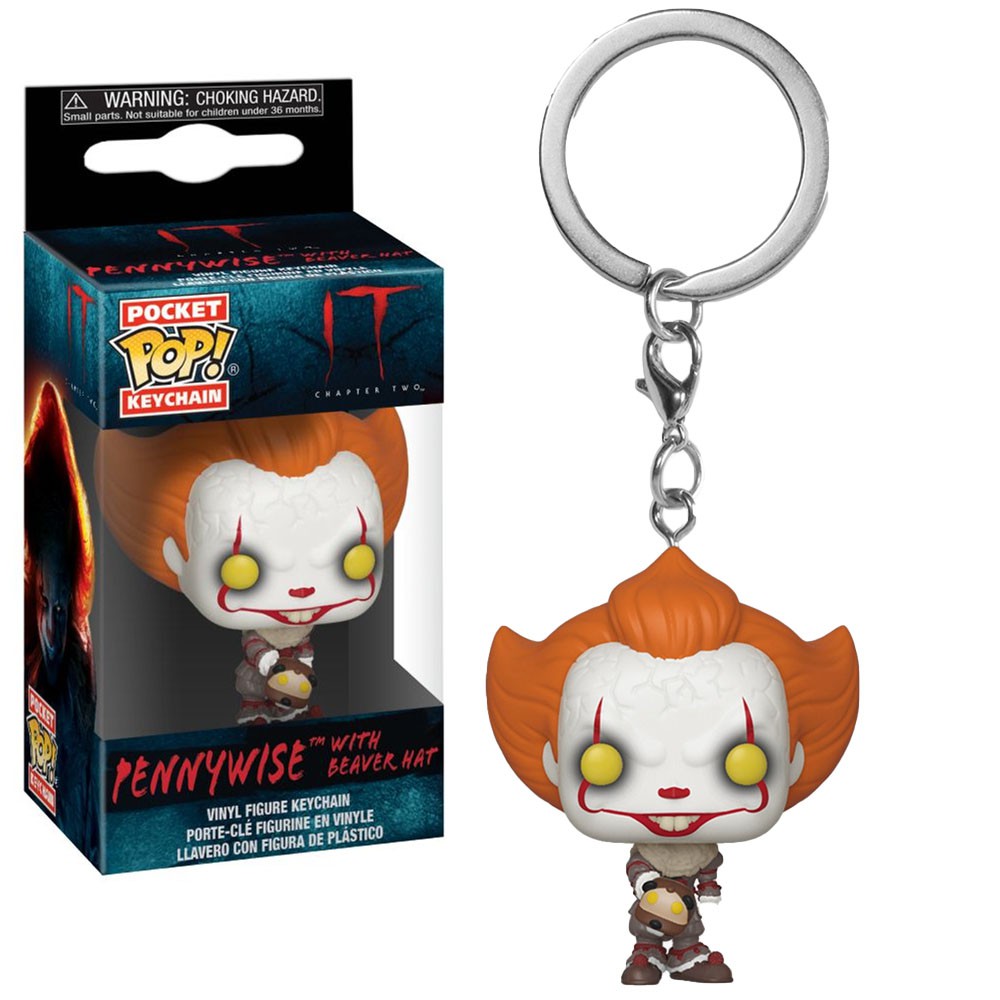 Funko Pop! Keychain It Chapter 2 Pennywise With Beaver Hat | Shopee Brasil