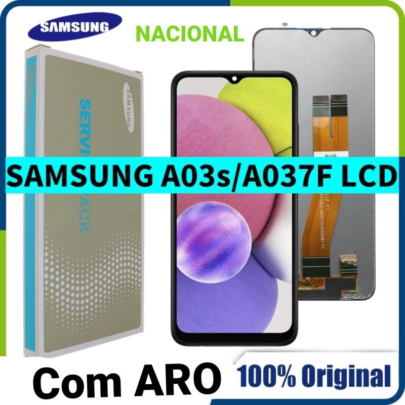 Tela Frontal A03s Original Nacional Display Touch A037 com Aro e Kit | Shopee Brasil