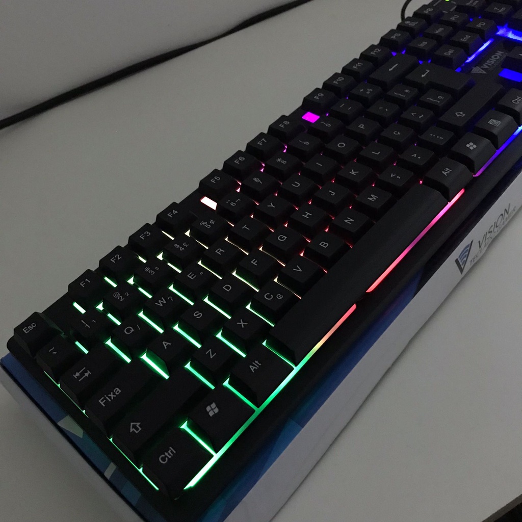 Teclado gamer vision preto | Shopee Brasil