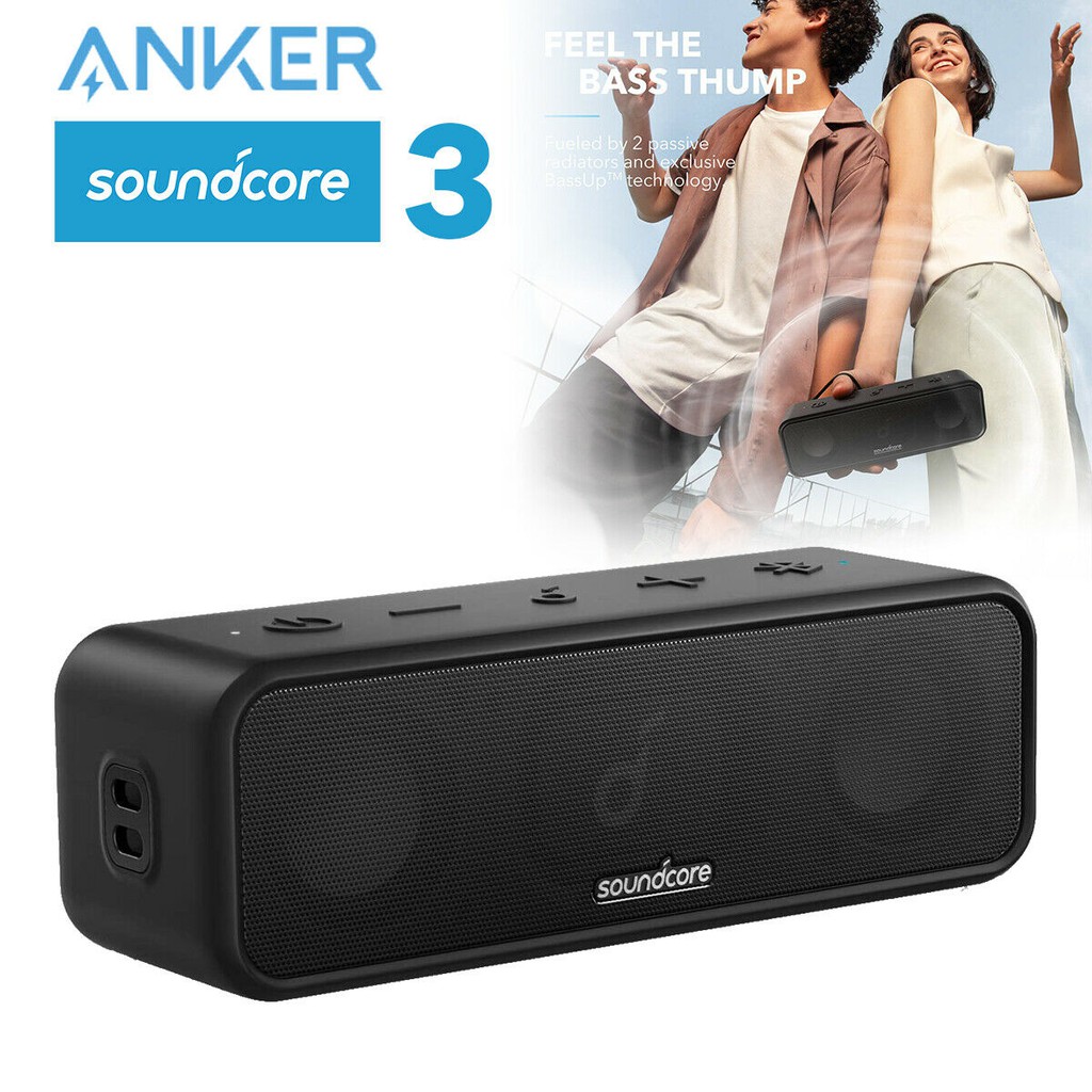 Caixa De Som Portátil Bluetooth Anker Soundcore 3 Waterproof | Shopee Brasil