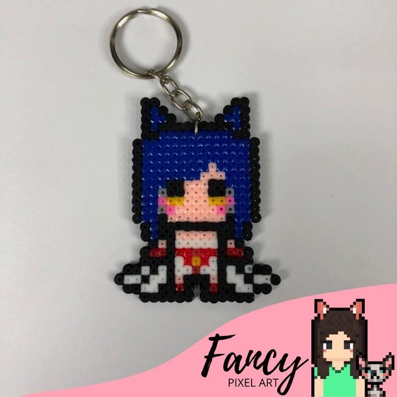 Chaveiro Ahri League of Legends (Hama Beads/ Perler Beads/ Pixel art ...