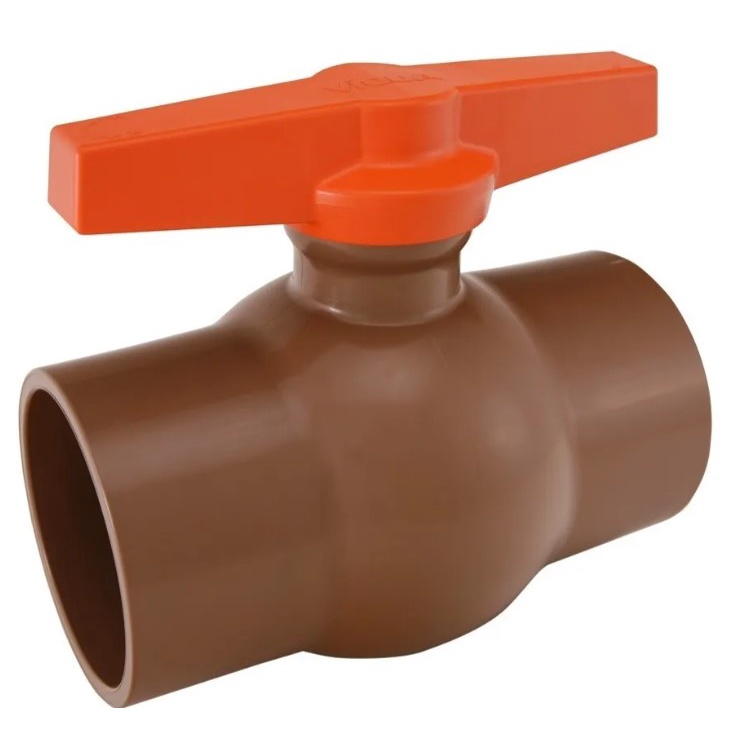 Registro De Esfera Soldável Para Caixa D'água Cano Marrom - Medidas de ...