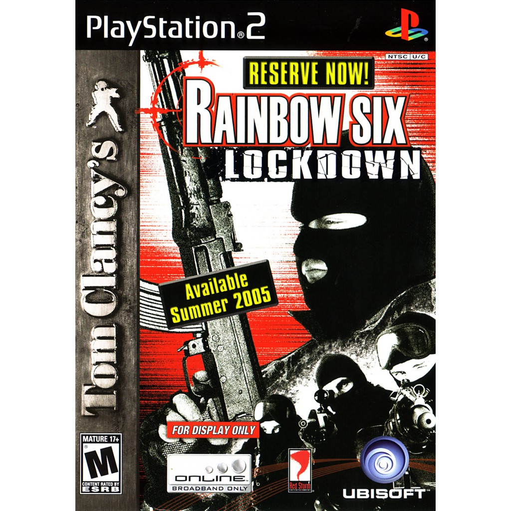 Tom Clancys Rainbow Six Lockdown jogo playstation ps2 + fini | Shopee ...