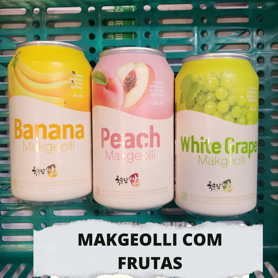 Bebida Tradicional Coreana Korean Rice Wine - KSD Makgeolli com Frutas ...