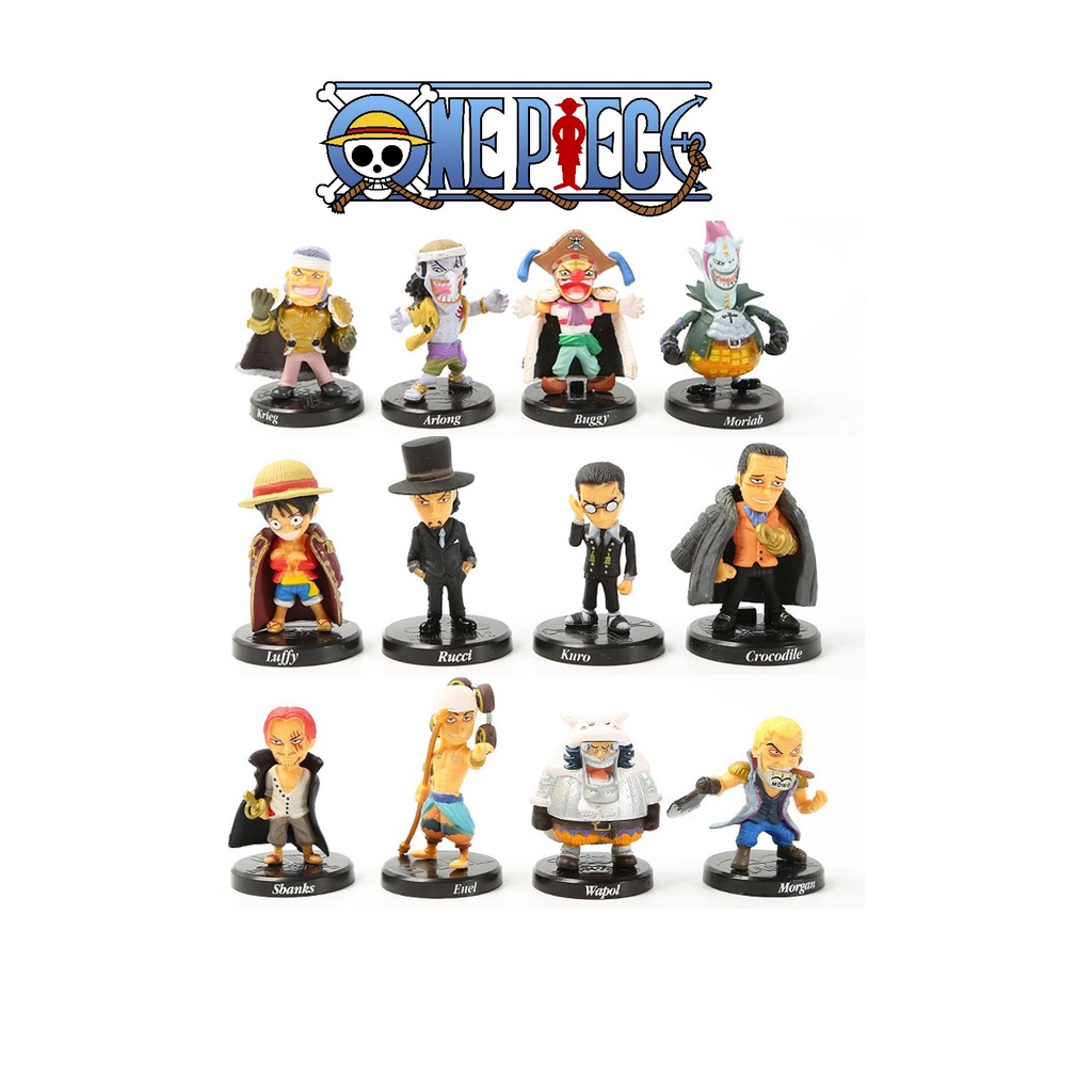 Miniaturas One Piece - 12 Modelos de Action Figures | Shopee Brasil