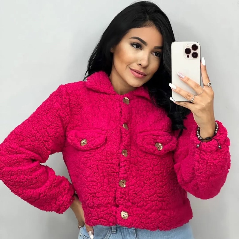 Casaco Ted Pink | Shopee Brasil