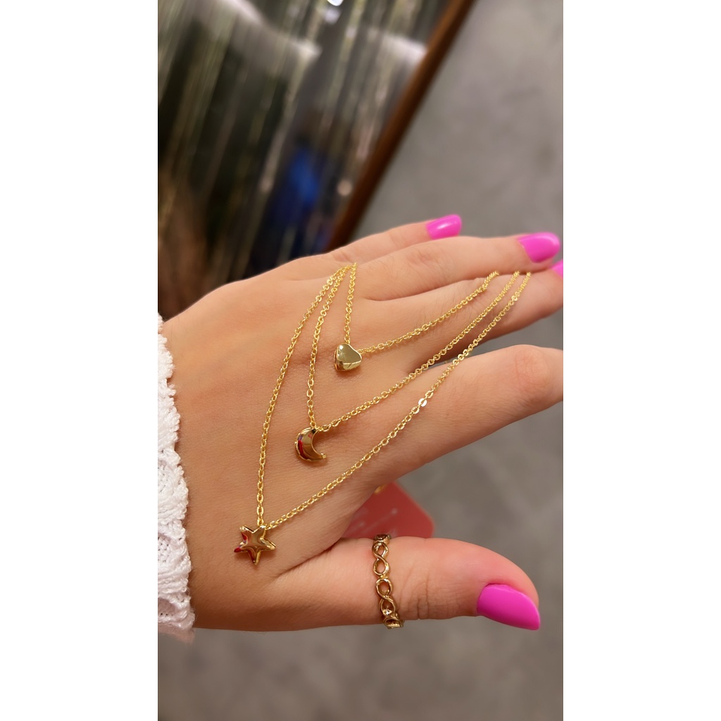 Colar mix | Shopee Brasil