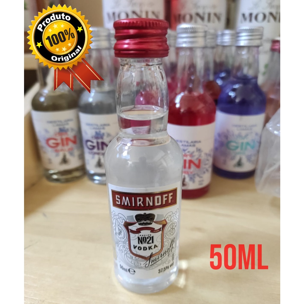 Mini Vodka Smirnoff 50ml | Shopee Brasil