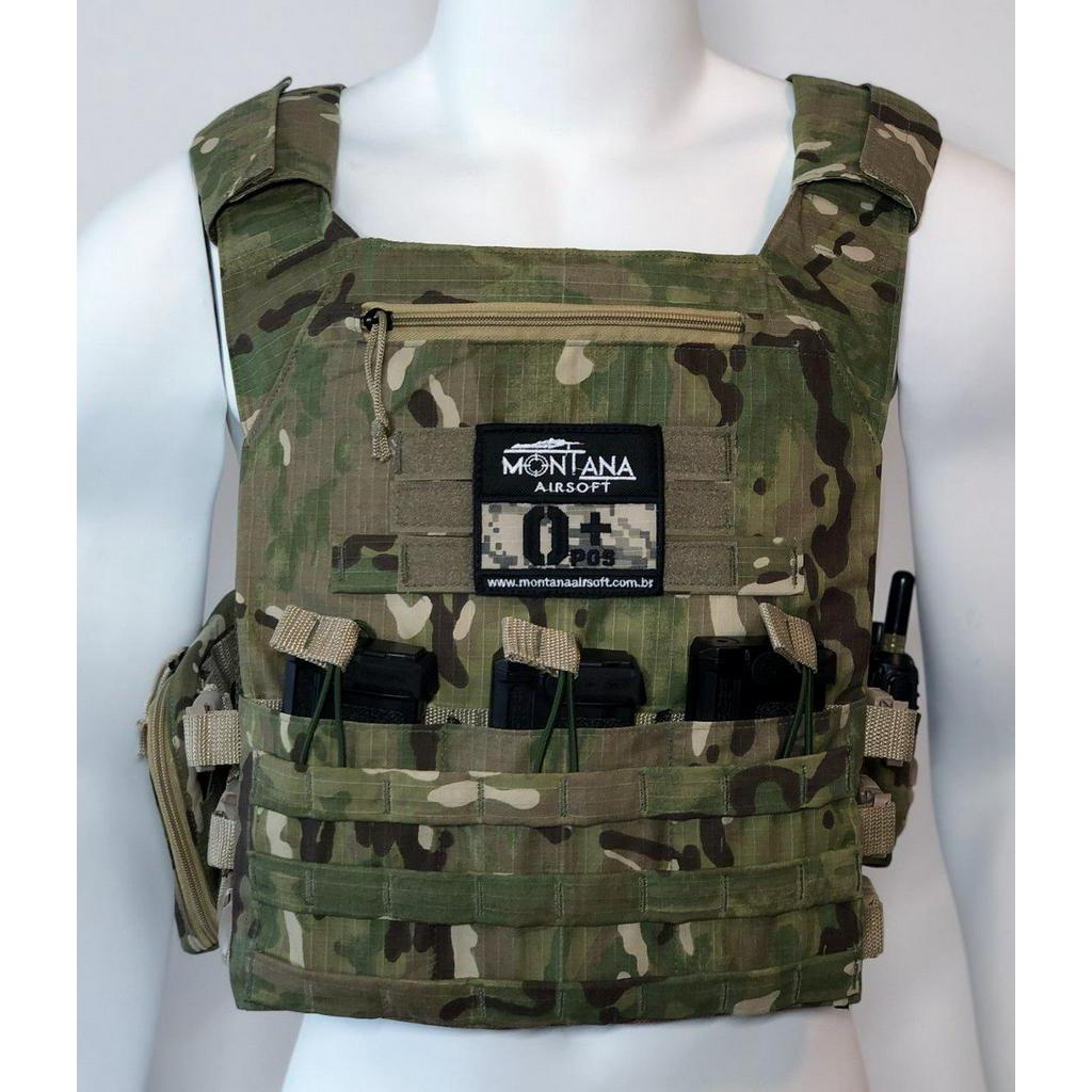 Colete Tático Modular Plate Carrier Multicam Wwart Shooter 2 ...