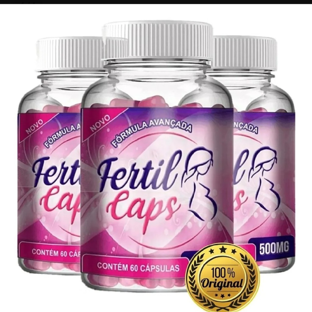 Fertil Caps Vitaminas Original 3 Potes | Shopee Brasil