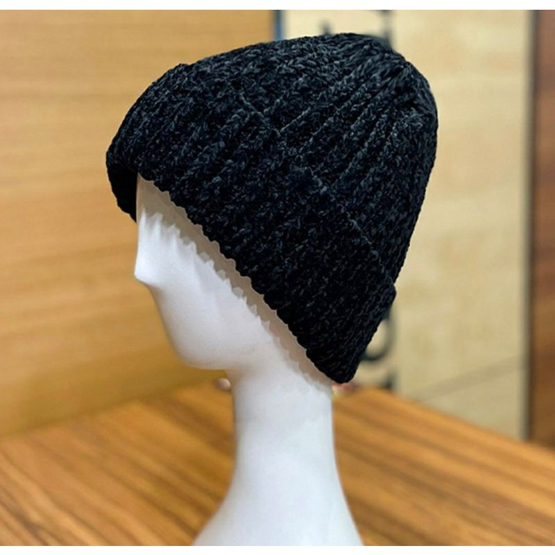 touca gorro trico chenille forrada de la adulto masculino e feminina ...
