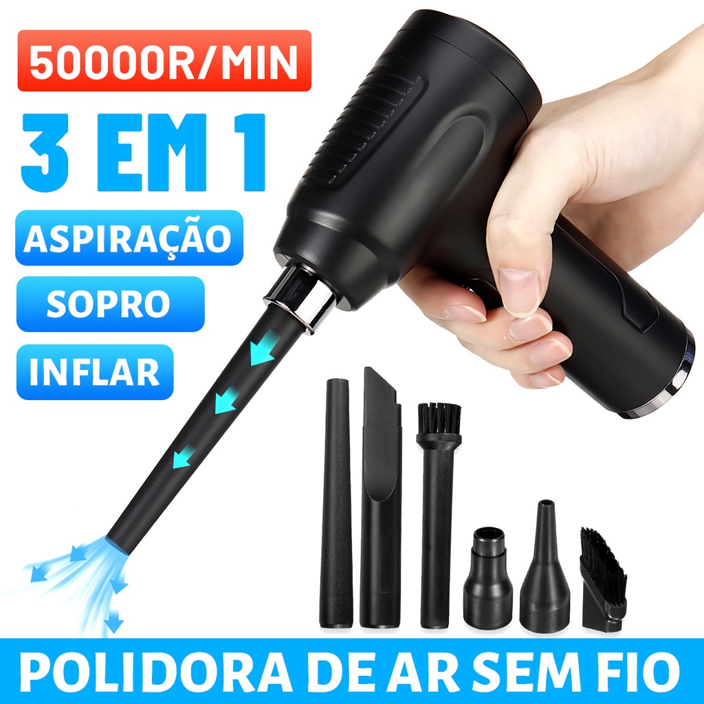 Aspirador E Soprador De Ar Eletrico Sem Fio Para Bateria 18v ...