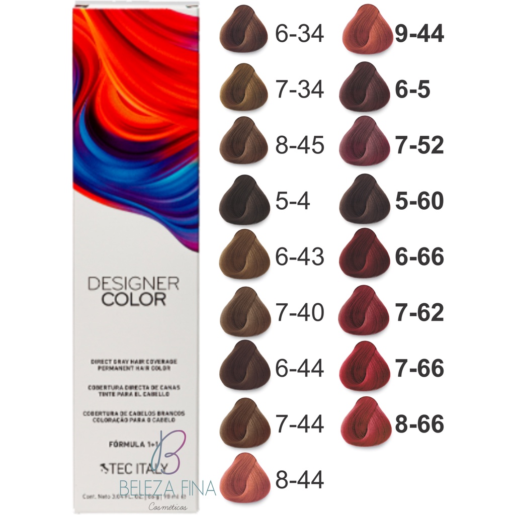 Coloração Designer Color Tec Italy 90g - Escolha Sua Cor | Shopee Brasil