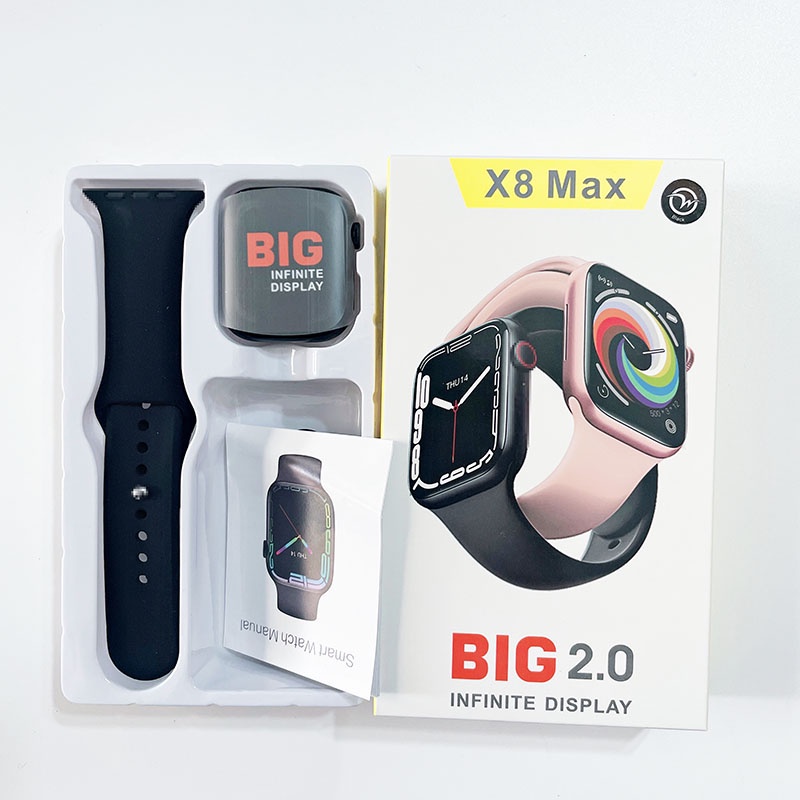 Smartwatch X8 Max BIG 2.0 Original - Preto - Escorrega o Preço