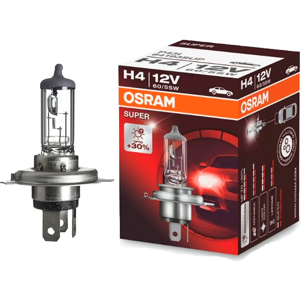 Lampada 12v H4 60 55w 64193 Super Osram | Shopee Brasil