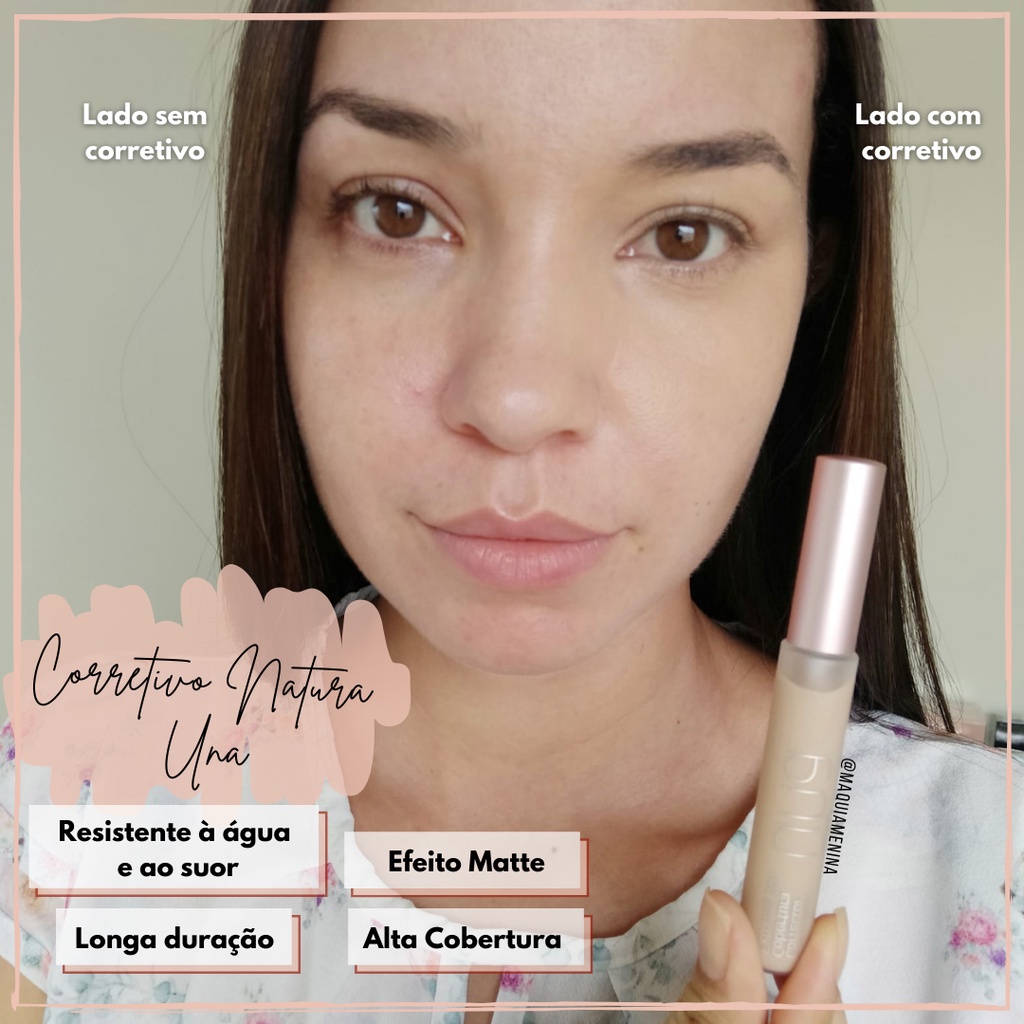 Corretivo Alta Cobertura Natura Una 8ml | Shopee Brasil