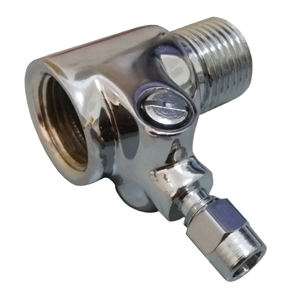 Adaptador T Conexão 1/2" Com Registro P/ Torneira Purificador Água ...