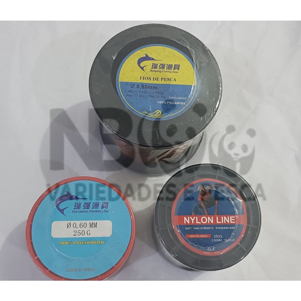 Fio de pesca NYLON 100% POLIAMIDA 500g | Shopee Brasil