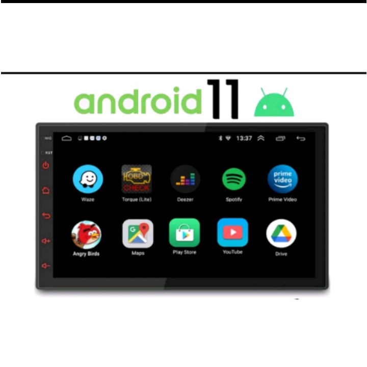 Central Multimídia Android 11 Gps Wifi 2 Din 7pol + câmera de ré - Faz a Boa!