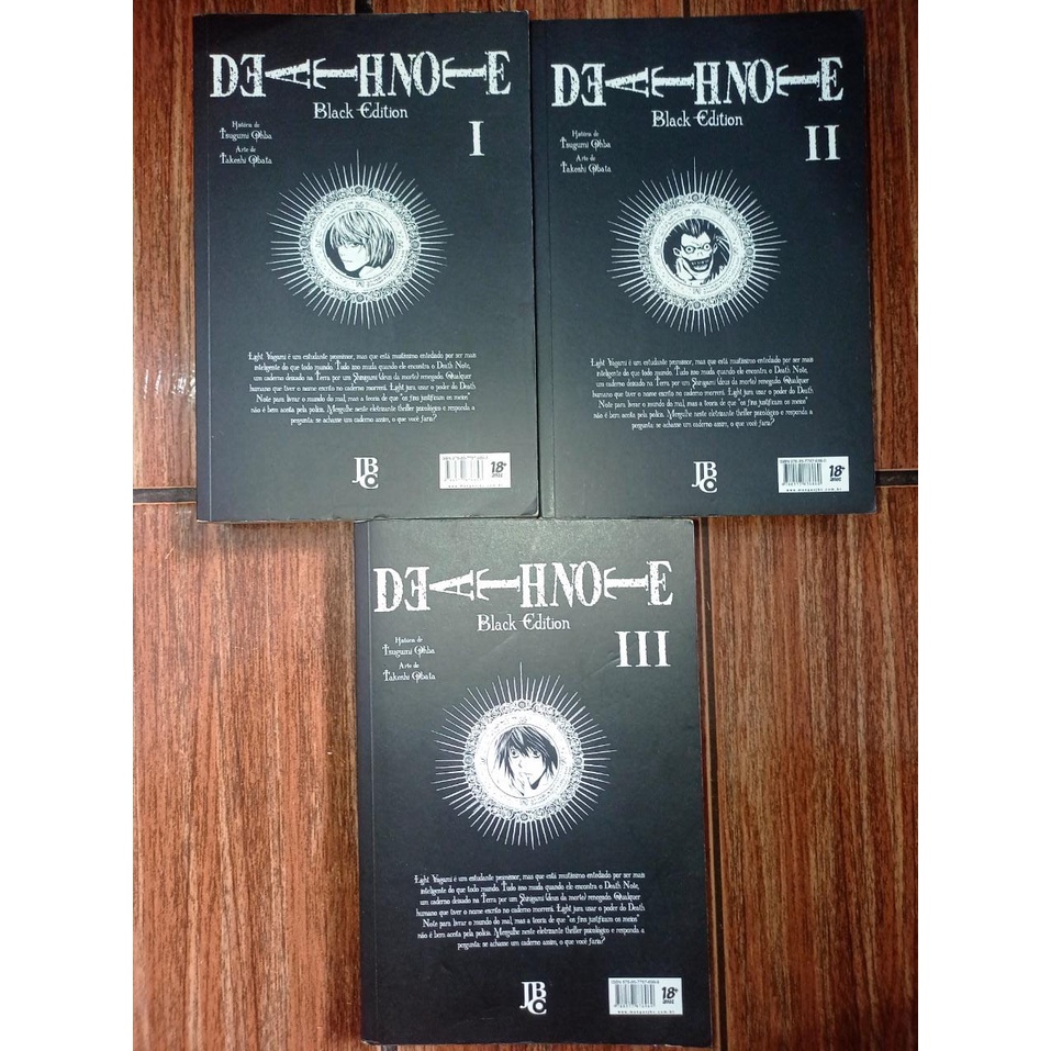 Death Note Black Edition - volume 1 ao 3 | Shopee Brasil