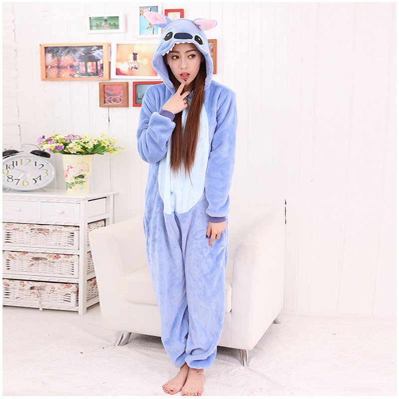 Pijama feminino Adulto Manga Comprida Dos Desenhos Animados Kigurumi ...