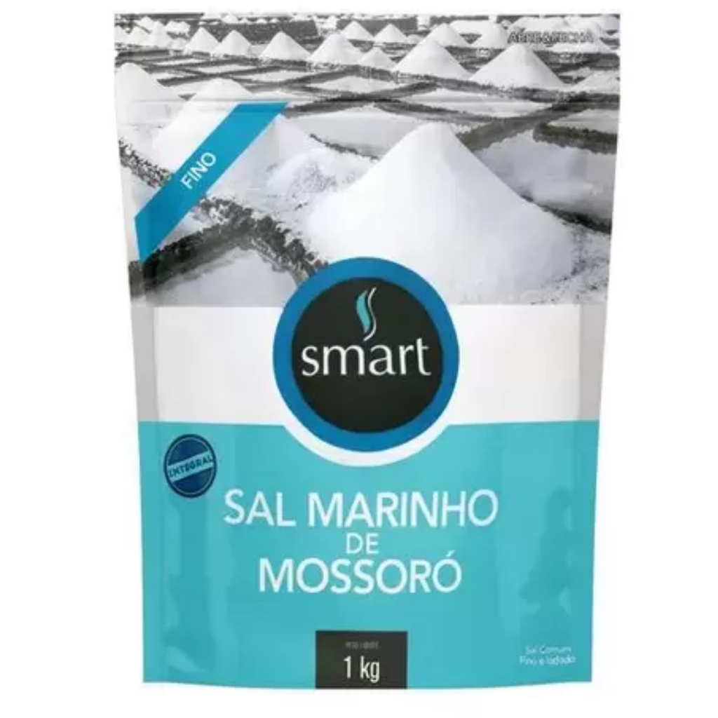 Sal Marinho De Mossoró Moído Fino – 1kg – Smart | Shopee Brasil
