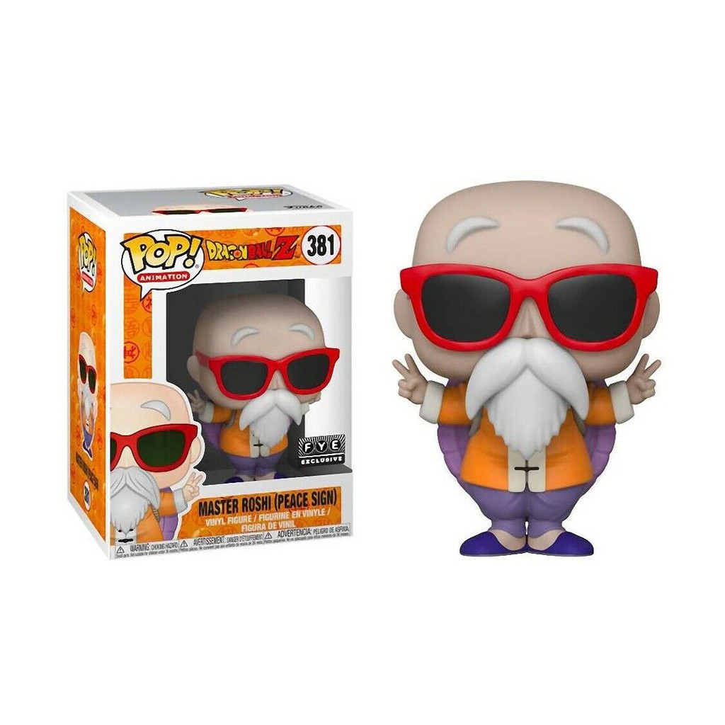 Master Roshi Peace Sign Dragon Ball Z #381 Exclusivo Fye | Shopee Brasil