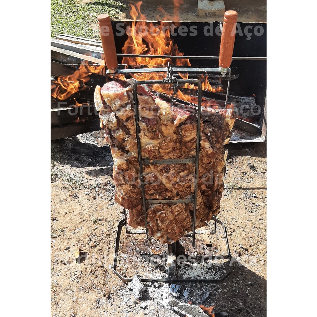 Espeto Giratório para Costela Fogo de Chão | Shopee Brasil