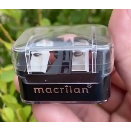 APONTADOR MACRILAN DUPLO PARA MAQUIAGEM / APONTADOR PARA LAPIS | Shopee ...