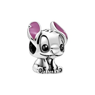 Charm Berloques Disney Stitch Berloque Prata 925 Banhada Para Pulseira ...