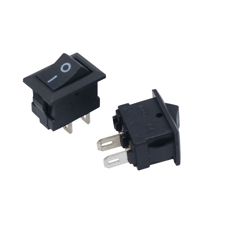 2x Interruptor Chave 2 Posições 3A 250V 6A 125v AC KCD11-101 Preto ...