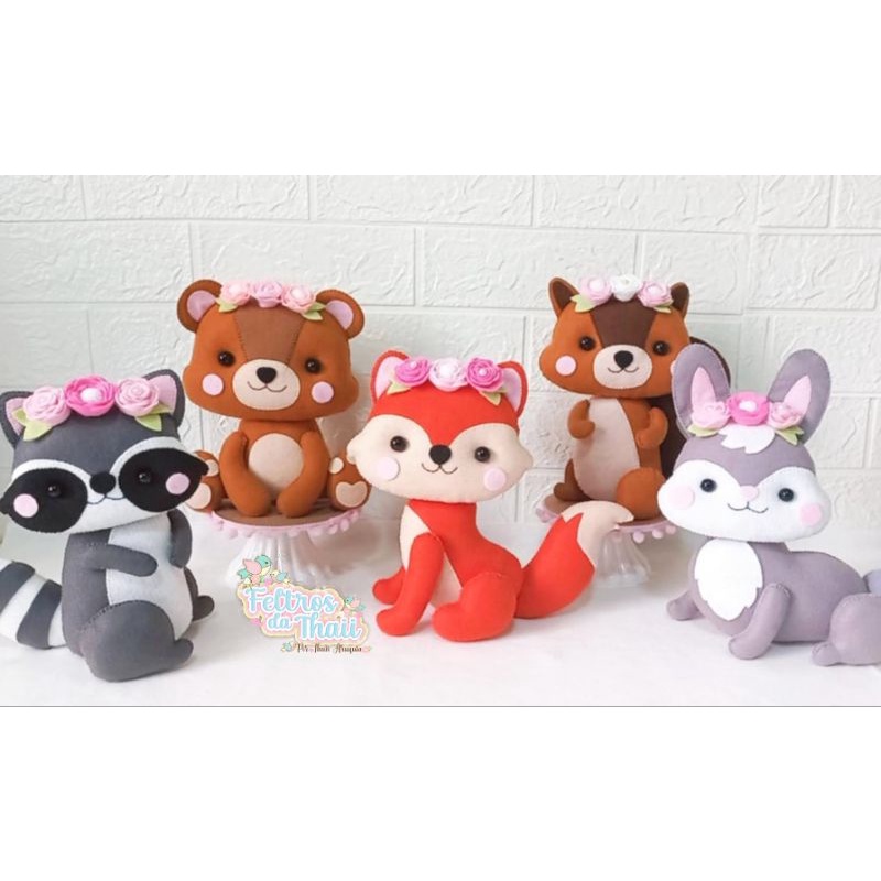 Bosque encantado / Bichinhos do bosque em felto | Shopee Brasil