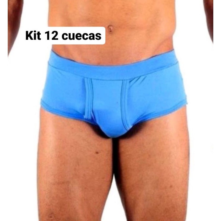 kit 12 cuecas abertura frontal tradicional | Shopee Brasil
