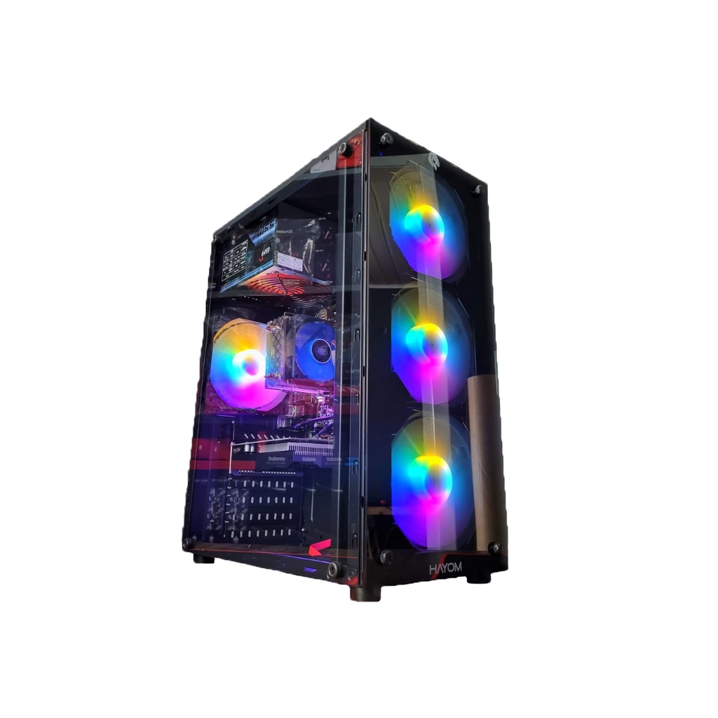 Gabinete Gamer Rgb 4 Coolers Vidro Temperado Usb 3.0 Nf Rgb Pronta Entrega | Shopee Brasil