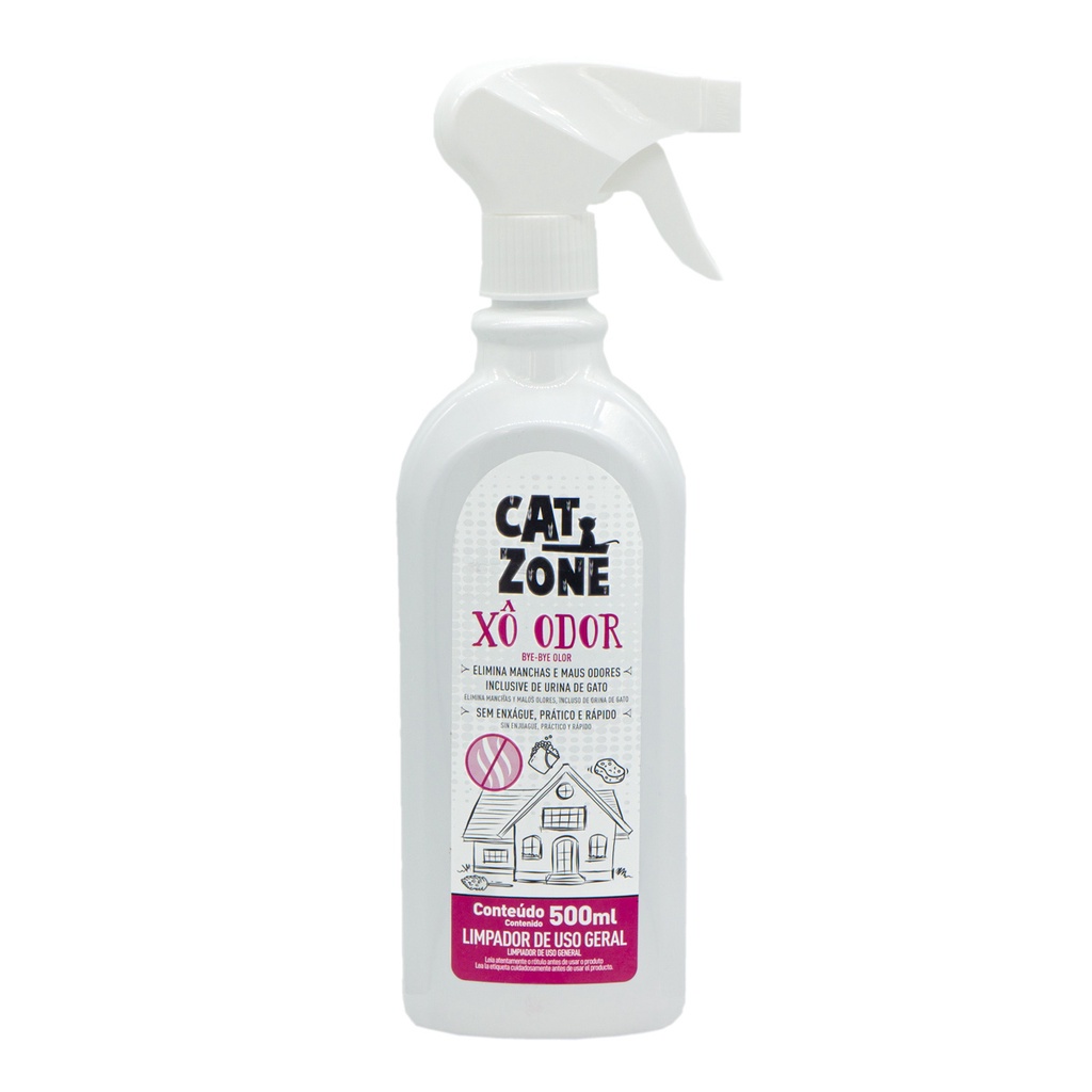 Cat Zone Xo Odor Elimina Manchas Odores Urina de Gatos 500ml | Shopee ...