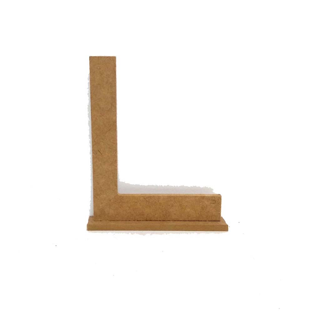 Letras mdf com base L 15x12cm | Shopee Brasil