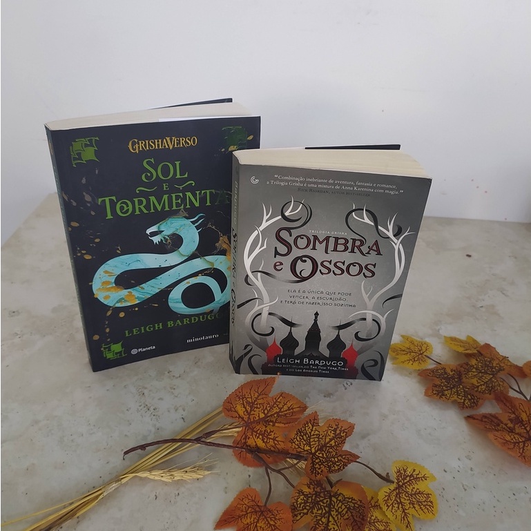 LIVRO SOMBRA E OSSOS E SOL E TORMENTA DE LEIGH BARDUGO | Shopee Brasil