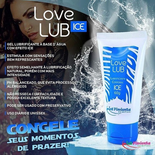 Lubrificante Ice Love Lub 60g - La Pimienta | Shopee Brasil